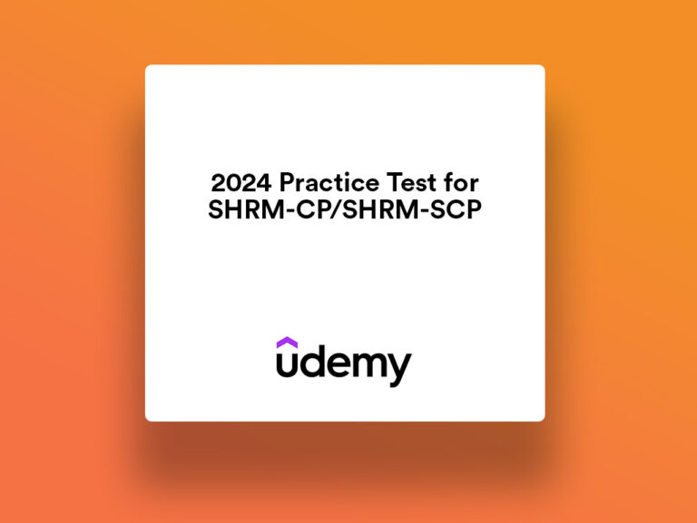 2024 Practice Test for SHRM-CP/SHRM-SCP – Professional Human Resources ...